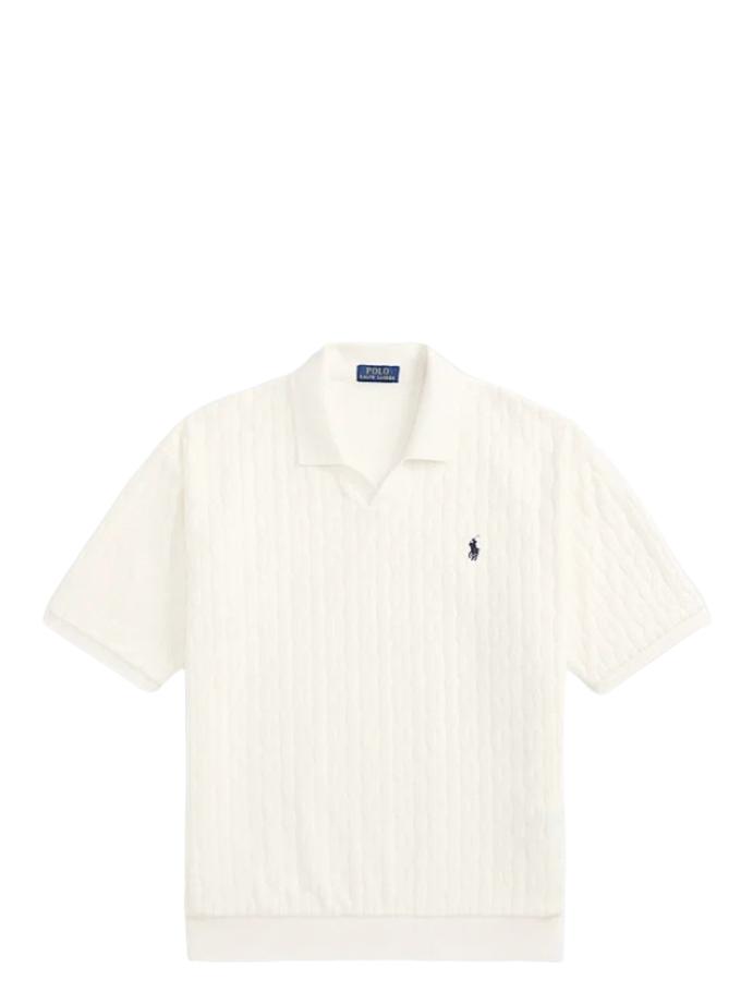 POLO RALPH LAUREN Cable-Knit Johnny Collar Sweater